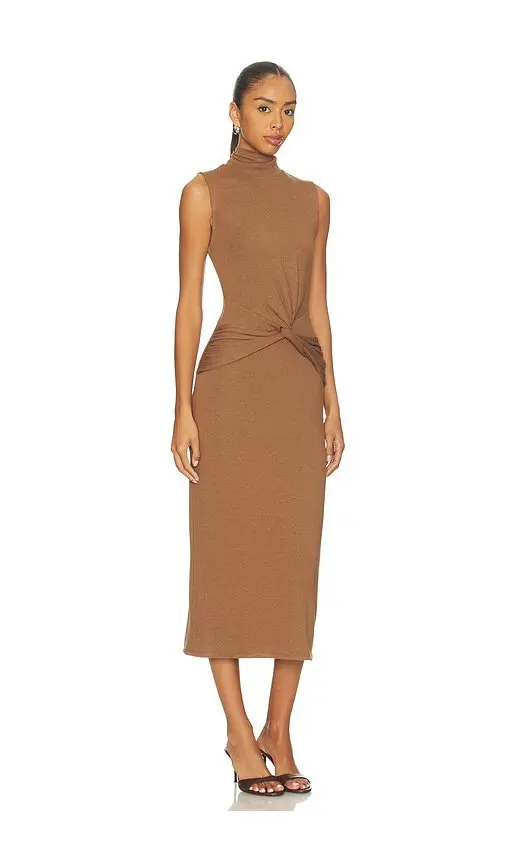 Astr The Label Riana Midi Dress - Chestnut