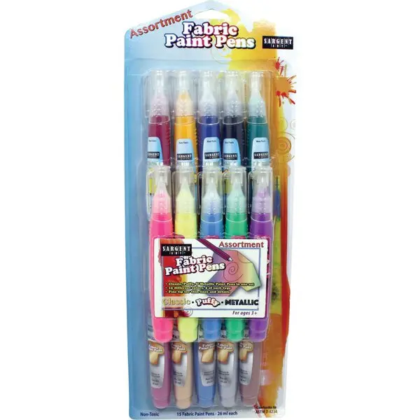 SARGENT ART Fabric Paint Pens - Multicolored
