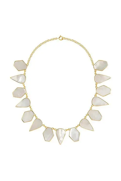 FREYA ROSE Warrioress Mother Of Pearl Necklace - White