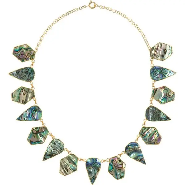 FREYA ROSE Warrioress Paua Necklace - Green