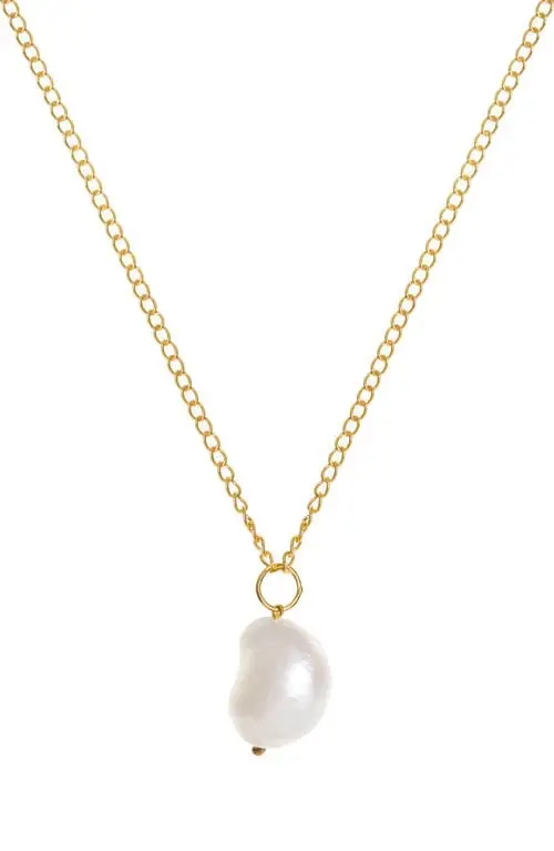 FREYA ROSE Moon Necklace - Pearl