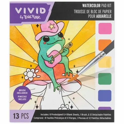 BREA REESE Watercolor Pad Kit, Western - Multicolored