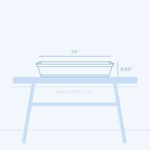 BLOEM 24 Inch Dayton Window Box Planter