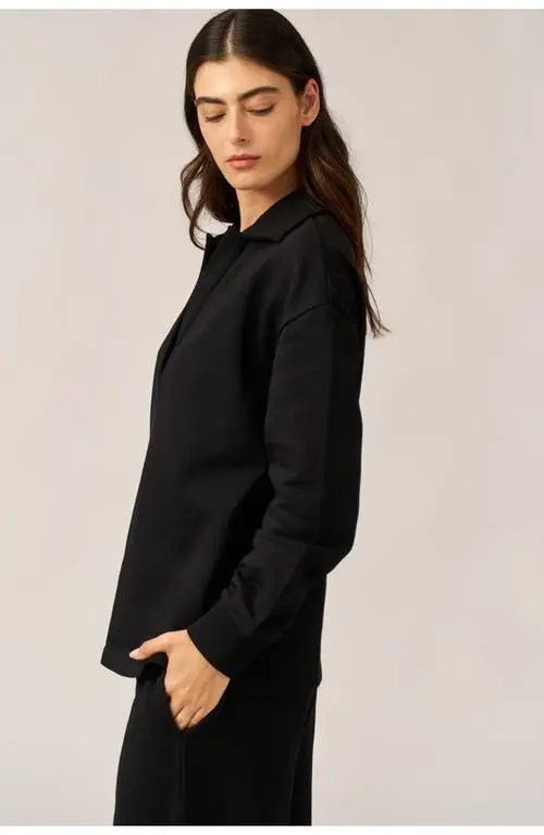 GOTTEX Collared V-neck Sweatshirt