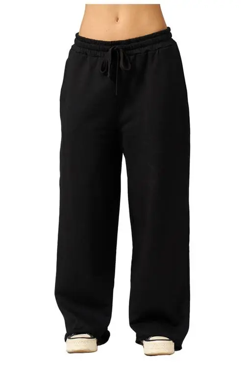 GOTTEX Wide Leg Sweatpants - Black