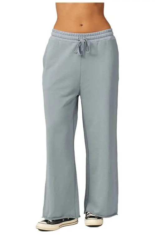 GOTTEX Wide Leg Sweatpants - Light-blue