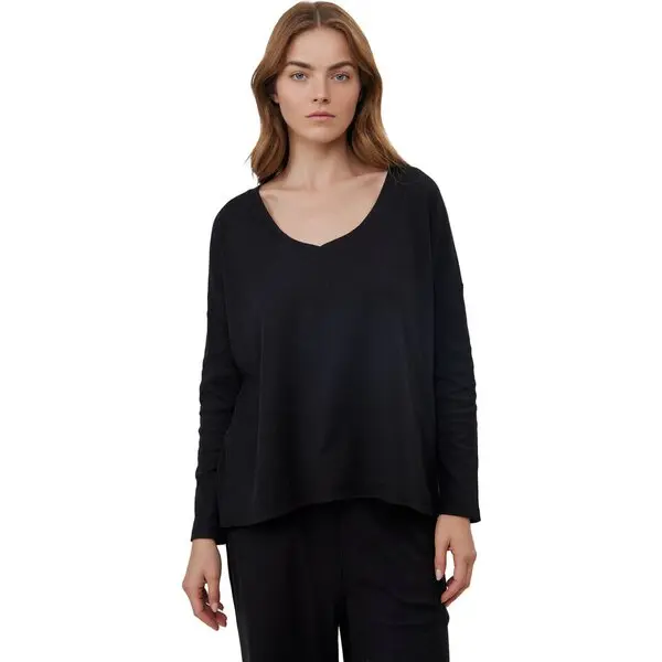 GOTTEX Sandy Days Loungewear Top - Black