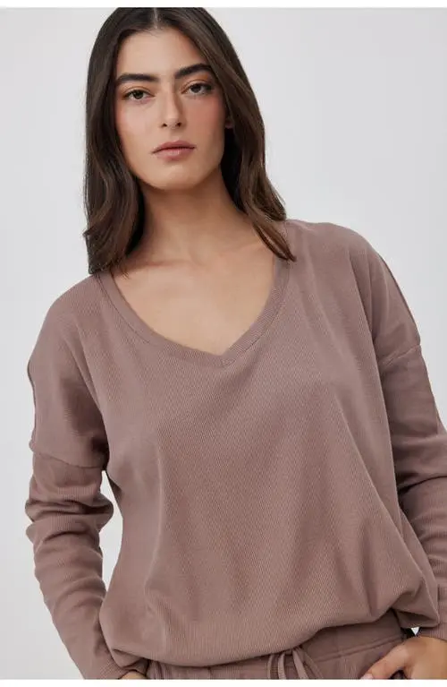 GOTTEX Sandy Days Loungewear Top - Coffee