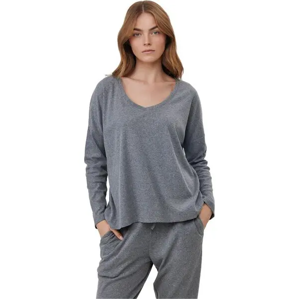 GOTTEX BEACH LIFE Sandy Days Loungewear Top - Grey