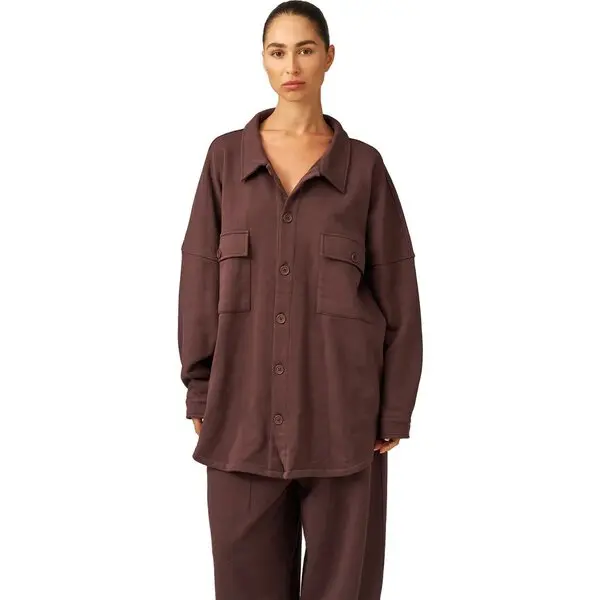 GOTTEX Cozy Coast Airport Button Up Shacket - Brown