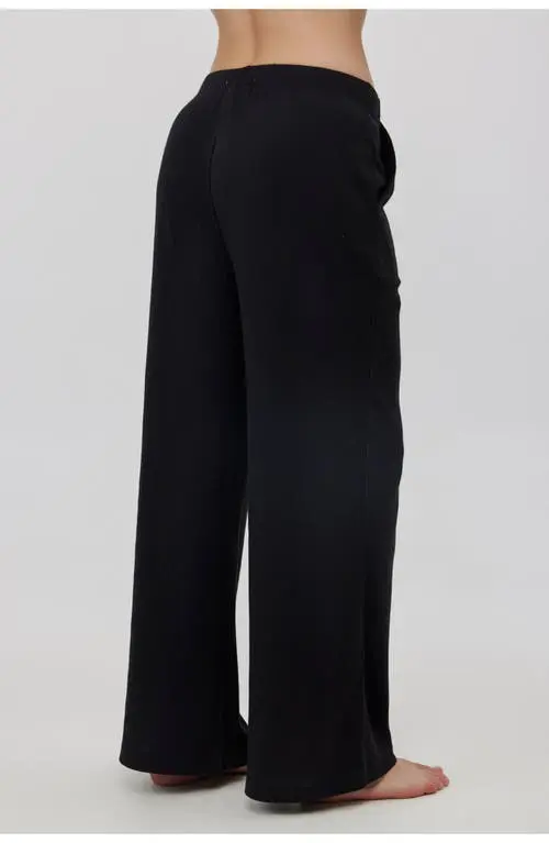 GOTTEX Sandy Days Loungewear Wide Leg Bottoms - Black