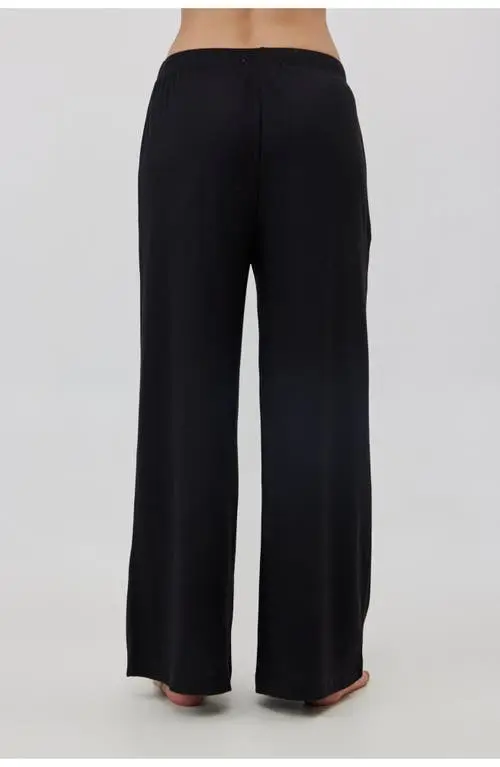 GOTTEX Sandy Days Loungewear Wide Leg Bottoms - Black