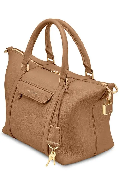 MAISON DE SABRE Small Leather Weekender Bag - Sandstone Brown