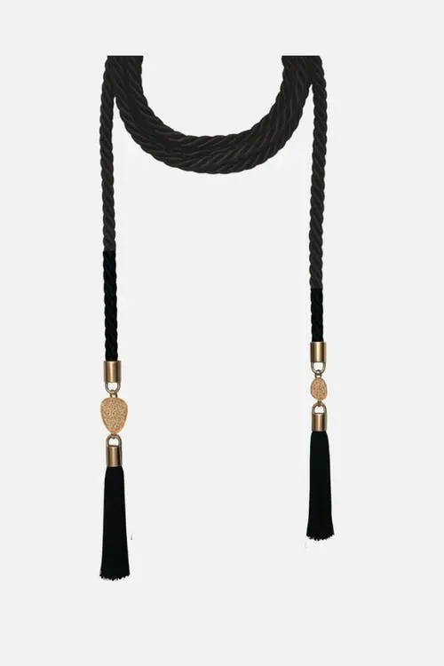 DANIELA MILLAN JEWELRY Silk Tassel Belt