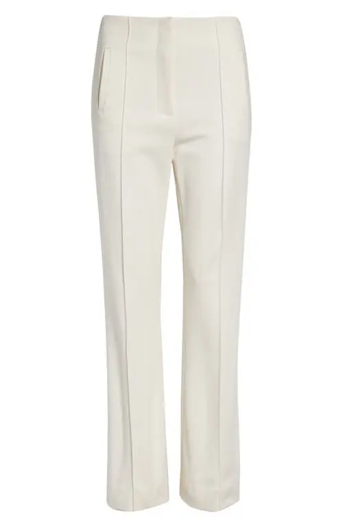 Veronica Beard Kean Pintuck Pleat Crop Pants - Dove