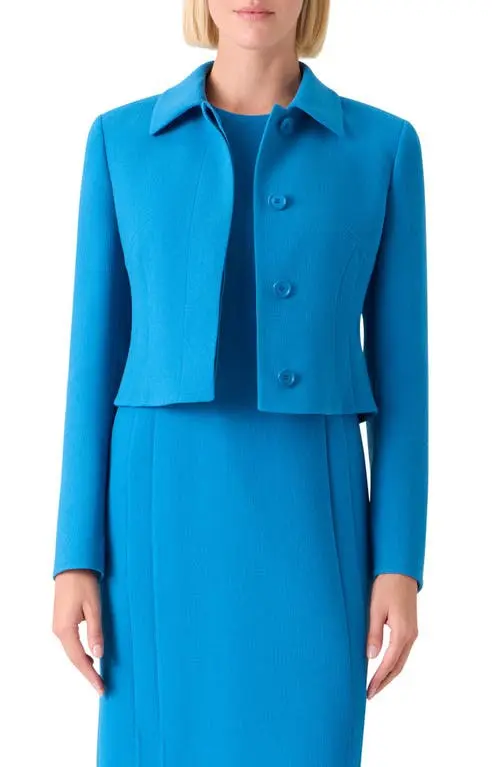 Akris Helios Cropped Jacket - Twilight