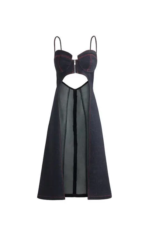 JENDUE Davidson Body Dress - Ecru