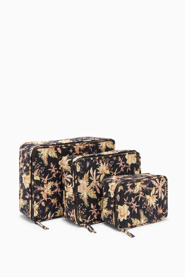 Ulla Johnson Floral Print Packing Cubes Set Of Three