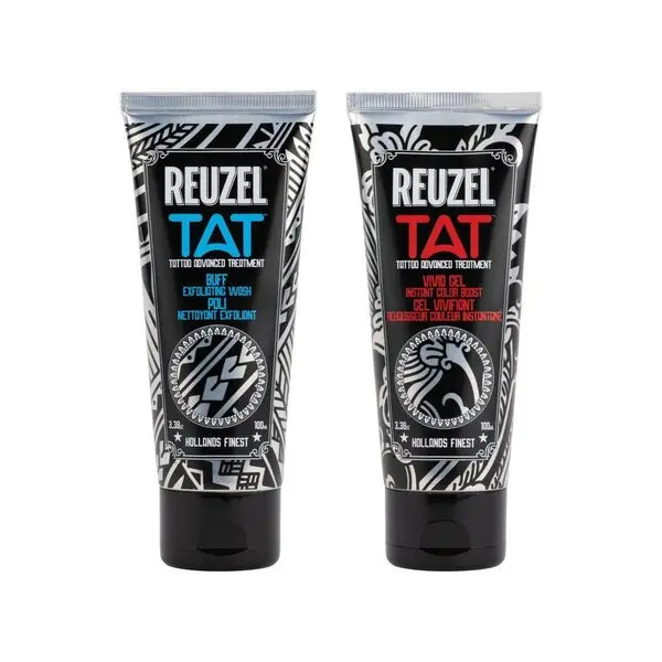 REUZEL Tat Buff Exfoliating Cleanser & Vivid Tattoo Gel Duo - One-color