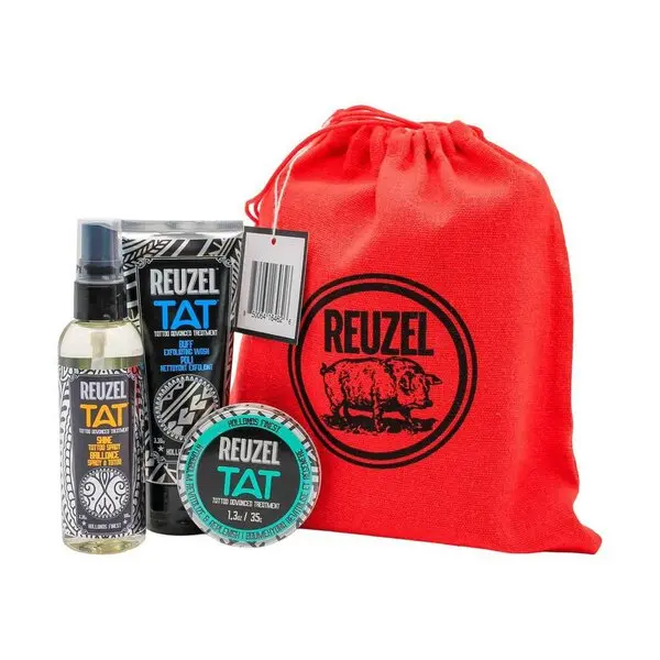 REUZEL Tat Hydrabalm Tattoo Balm, Buff Exfoliating Cleanser, & Shine Tattoo Spray Trio - One-color