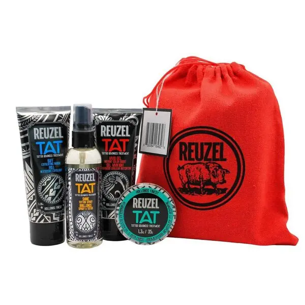 REUZEL Tattoo Advanced Treatment Collection Buff, Shine, Hydrabalm, & Vivid Gel - One-color