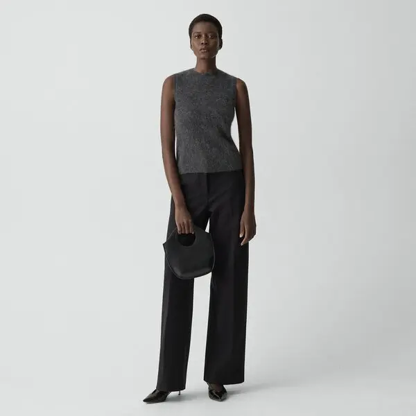 Theory Classic Straight Leg Knit Ponte Pant - Black