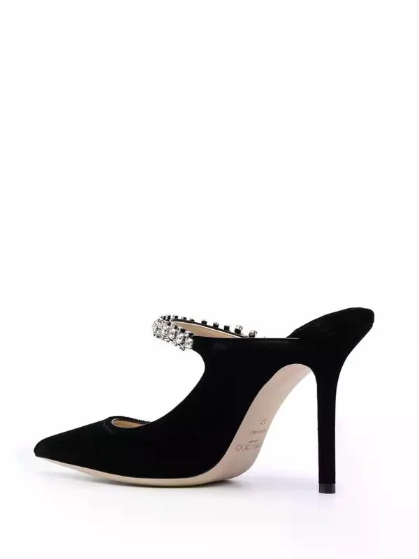 JIMMY CHOO Bing Pointed Mules - Black