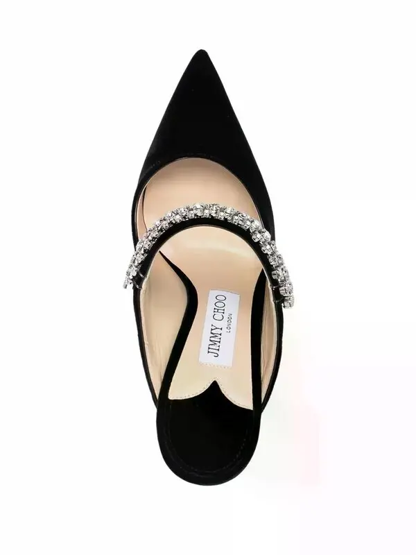 JIMMY CHOO Bing Pointed Mules - Black