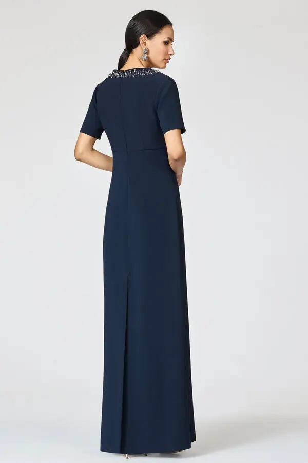 Sachin & Babi Embellished Franca Gown - Midnight
