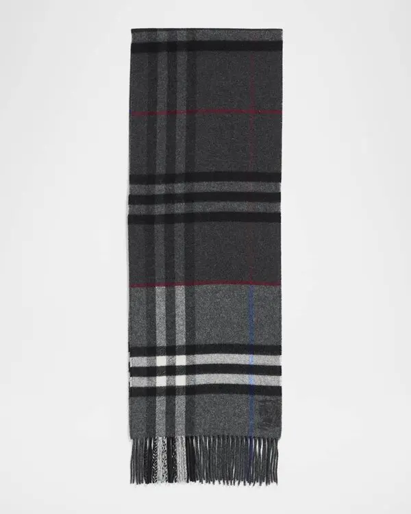 Burberry Contrast Check Double-faced Cashmere Scarf - Marlboroug