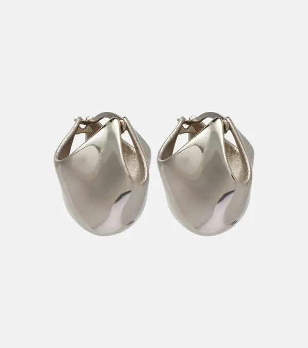 Khaite Lotus Tone Earrings - Silver