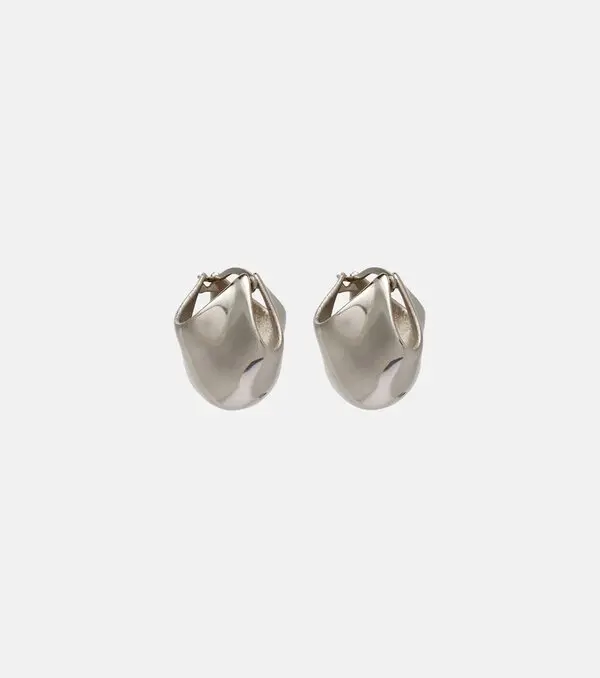 Khaite Lotus Tone Earrings - Silver