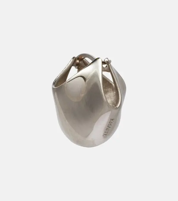 Khaite Lotus Tone Earrings - Silver