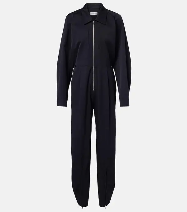 Victoria Beckham Wool-blend Jumpsuit - Blue