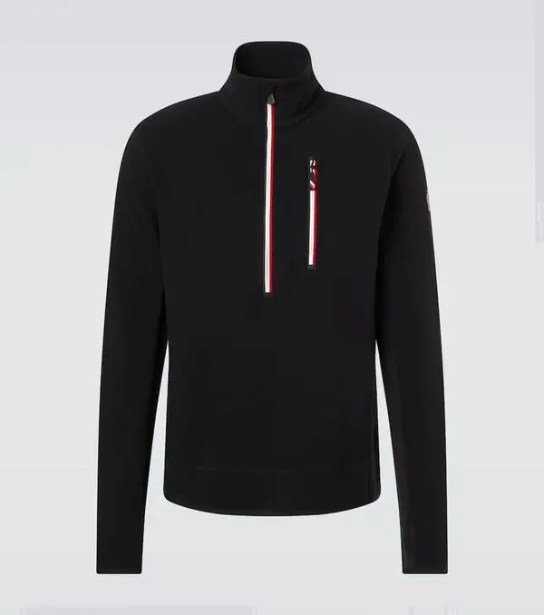 Moncler Technical Fleece Half-zip Ski Top