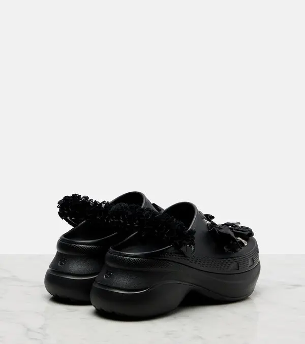 Balenciaga X Crocs Jibbitz Platform Mules - Black