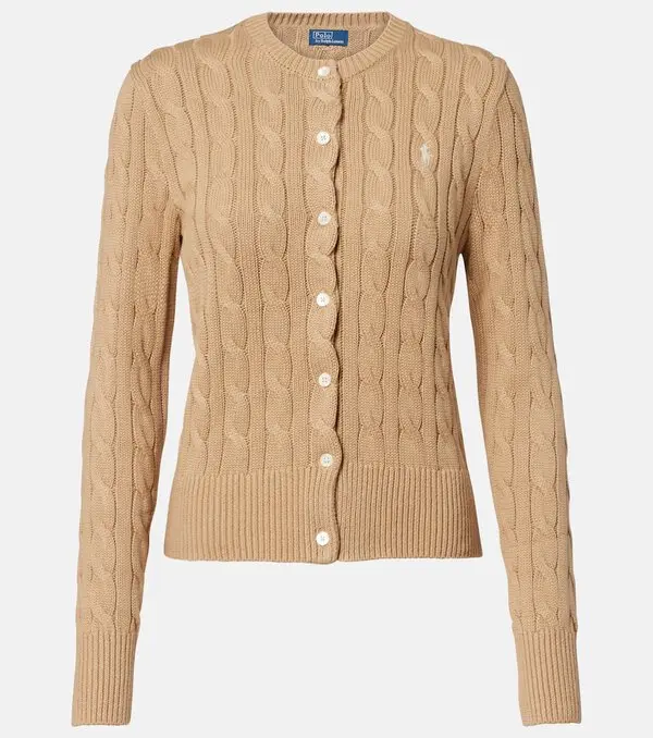 Polo Ralph Lauren Cable-knit Cotton Cardigan - Beige