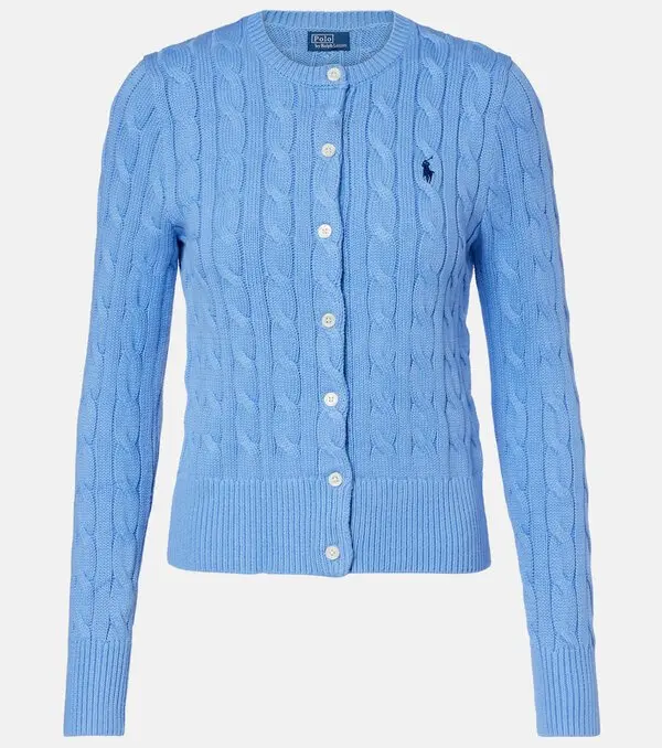 Polo Ralph Lauren Cable-knit Cotton Cardigan - Blue