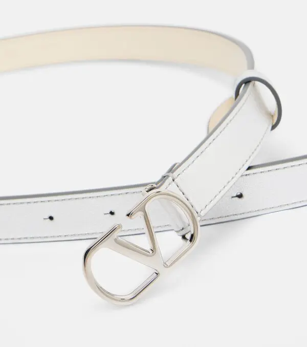 Valentino Garavani Metallic Leather Belt