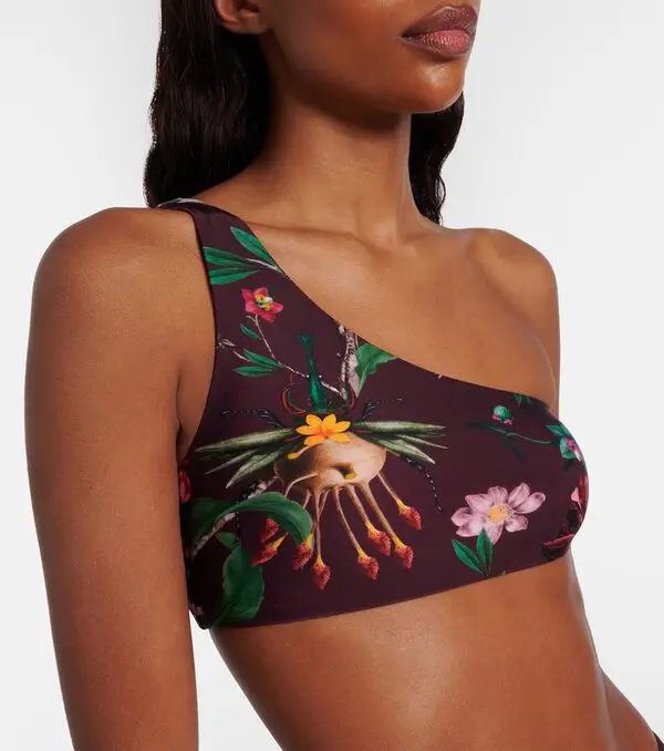 La DoubleJ Goddess Printed Bikini Top - Multicoloured