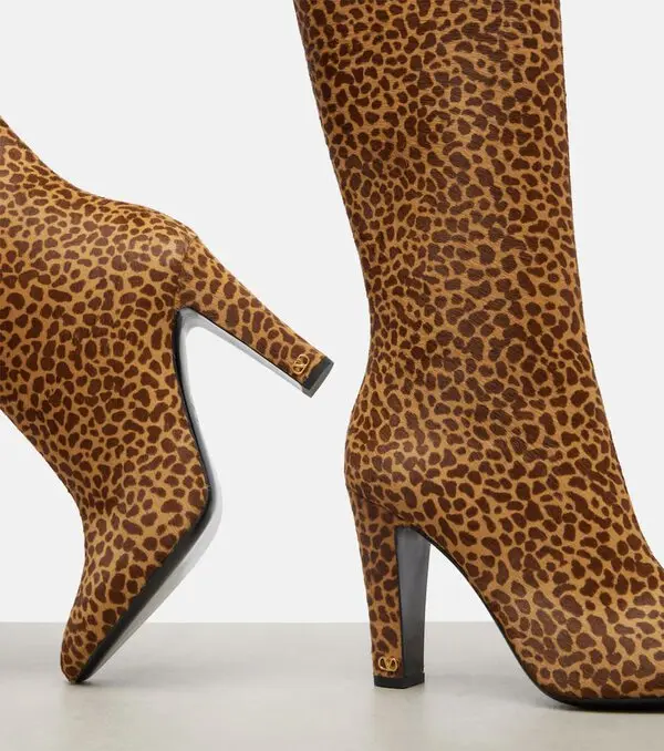 Valentino Garavani Hotty Leather Knee-high Boots