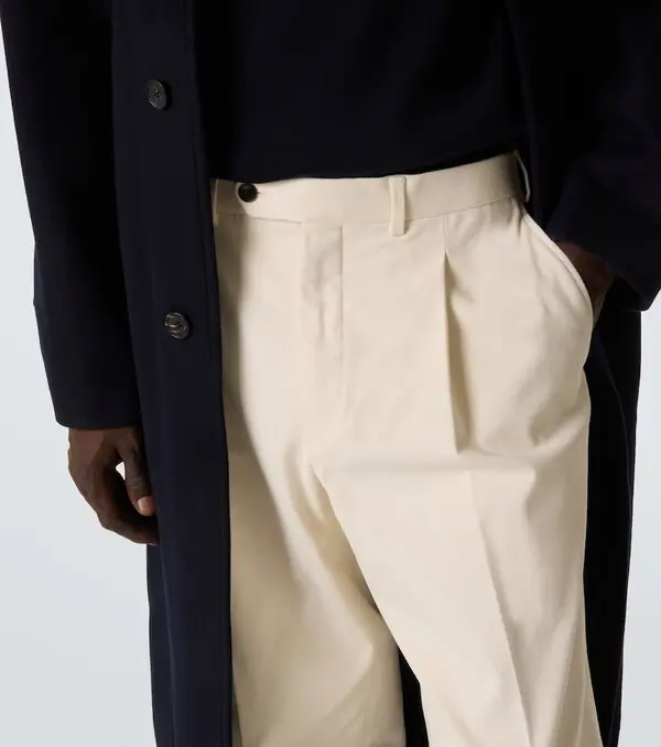 SAMAN AMEL Cotton Straight Leg Pants