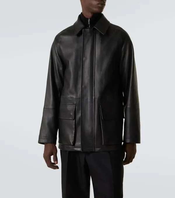SAMAN AMEL Leather Jacket