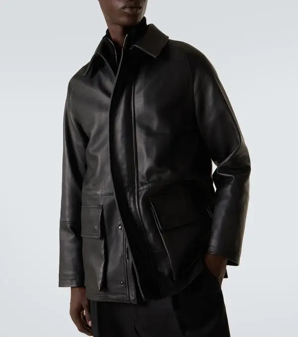 SAMAN AMEL Leather Jacket
