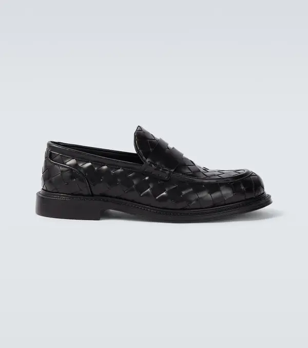 Bottega Veneta James Leather Loafers - Black