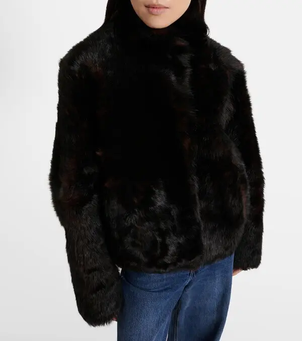 TOTEME Silky Shearling Jacket - Brown