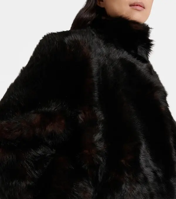 TOTEME Silky Shearling Jacket - Brown
