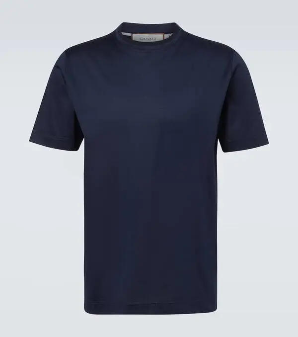 Canali Cotton Lisle T-shirt - Blue