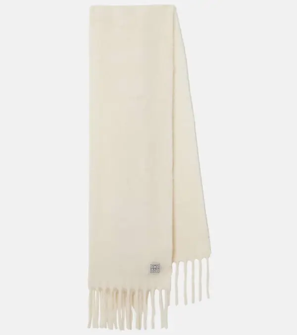 TOTEME Alpaca And Wool-blend Scarf - White