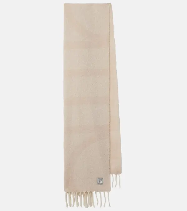 TOTEME Alpaca-blend Scarf - Beige